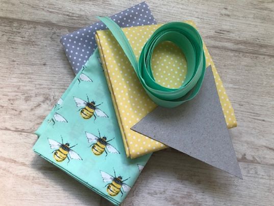 Bee Bunting Sewing Kit - Ditzy Rose Makery Online Craft Boxes